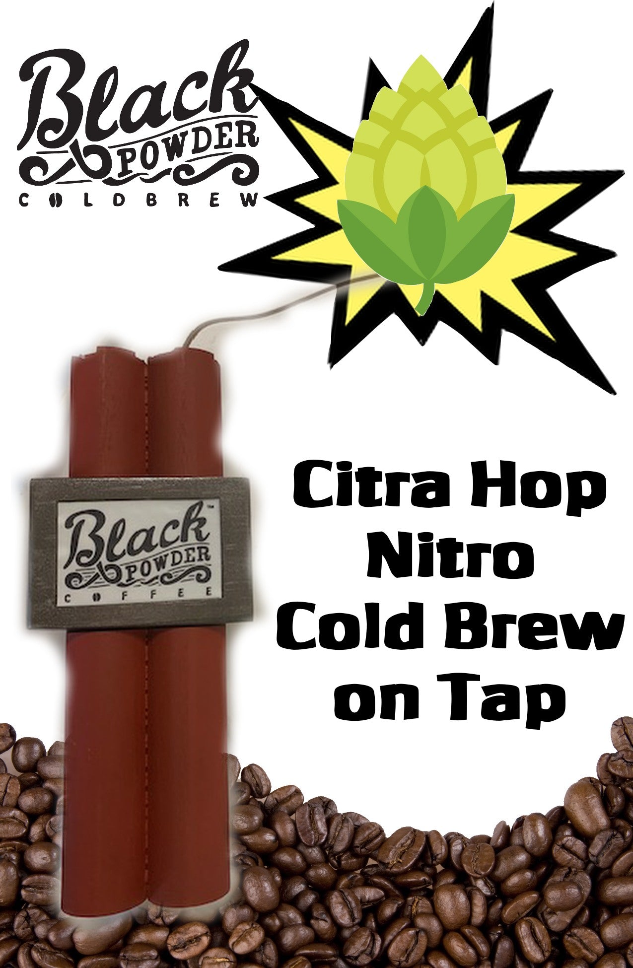 Citra Hop Nitro Cold Brew | New Release | Black Powder Coffee