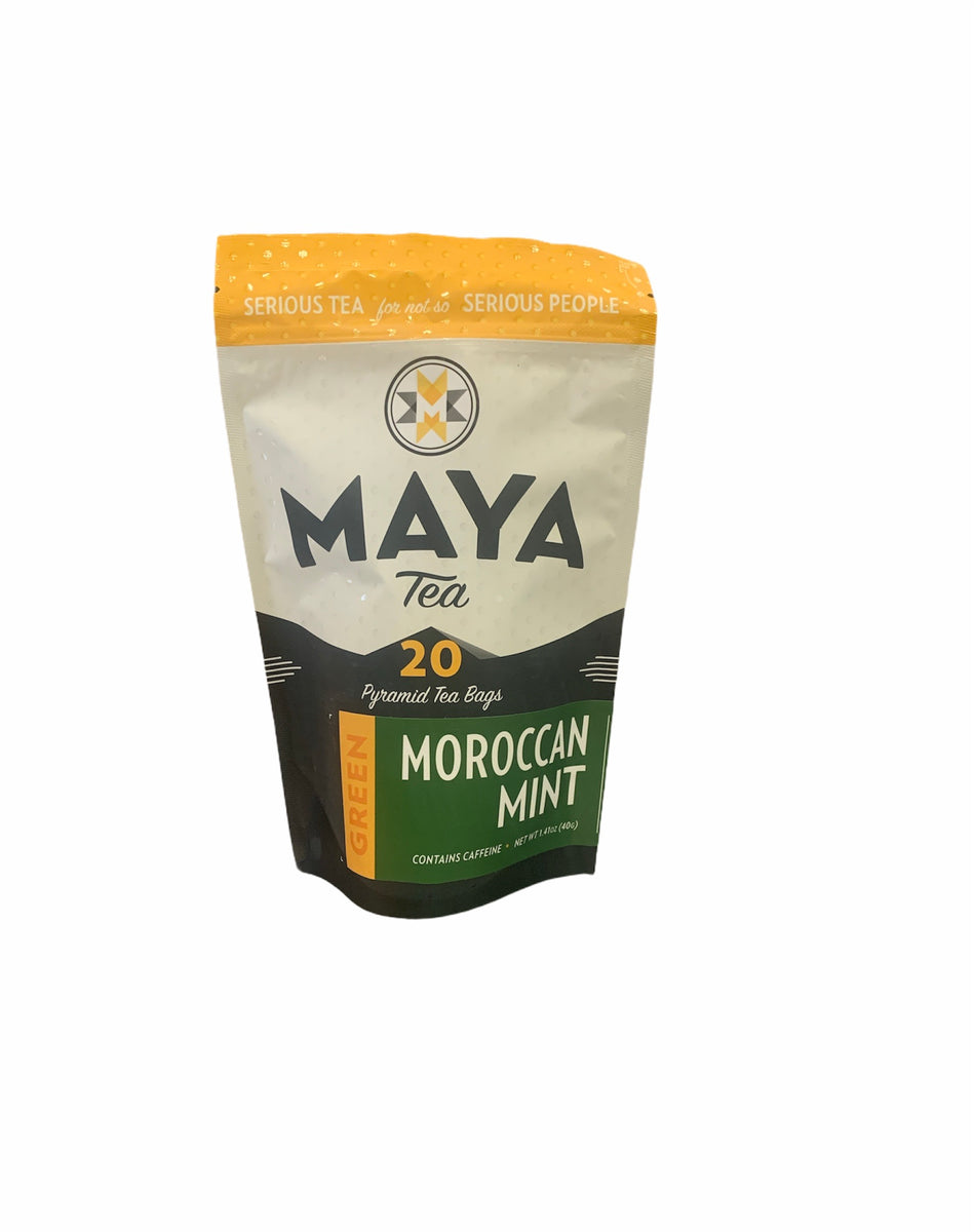 Moroccan Mint Green Tea | Maya Teas | Black Powder Coffee Artisan Teas